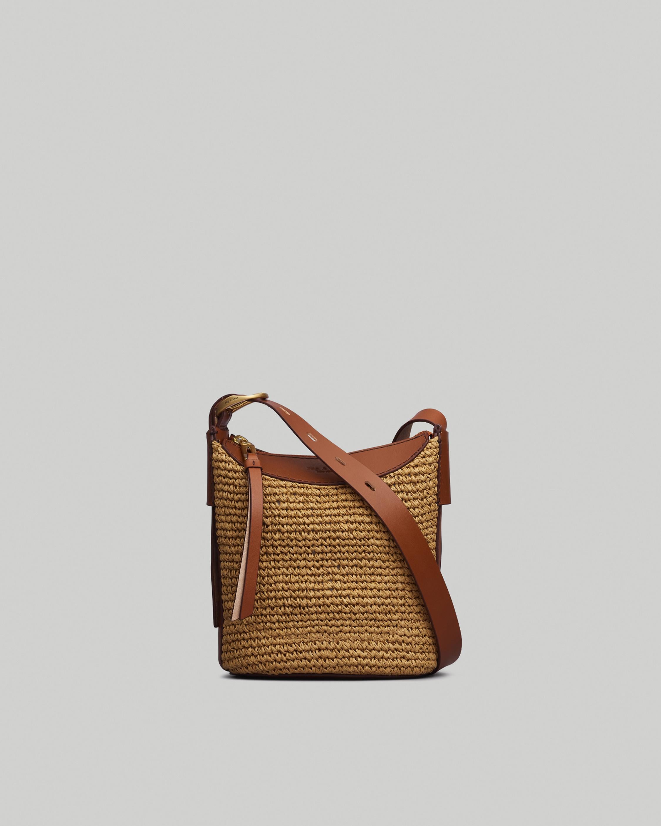 Belize Mini Bucket Straw Bag