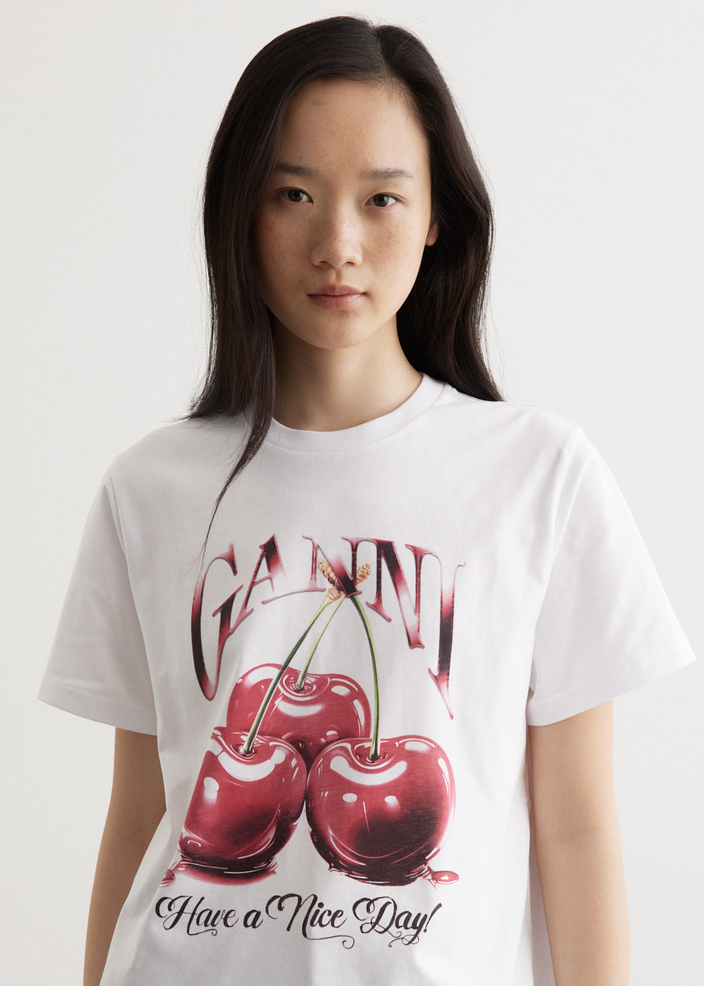 Basic Jersey Cherry Relaxed T-shirt