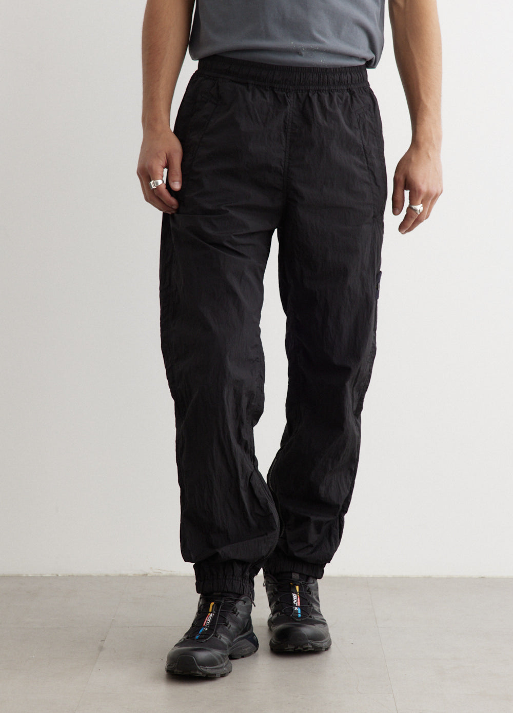 Garment Dyed Iridescent Elasticated Pants