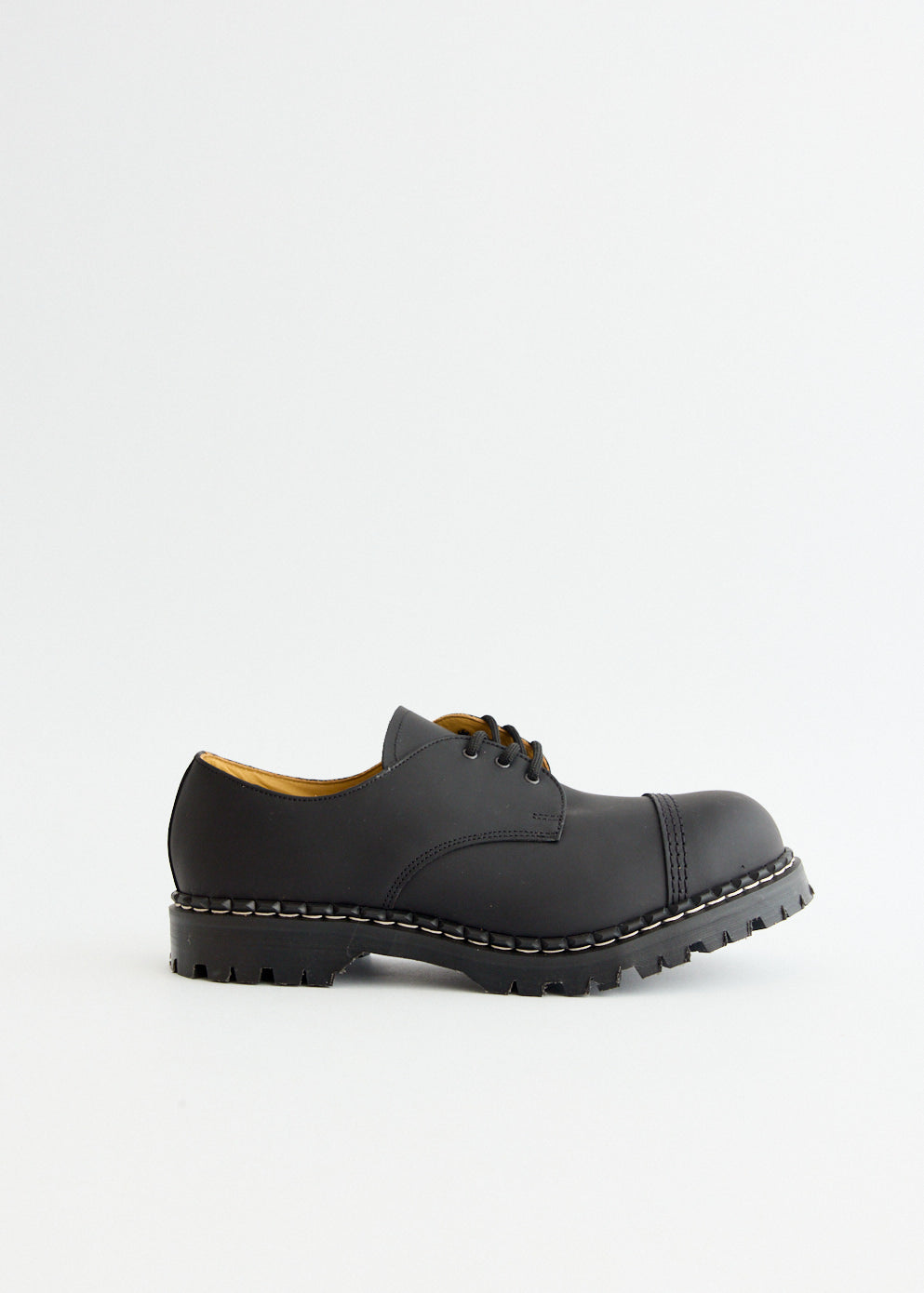 Greasy Steel Toe Capped Gibson Shoes