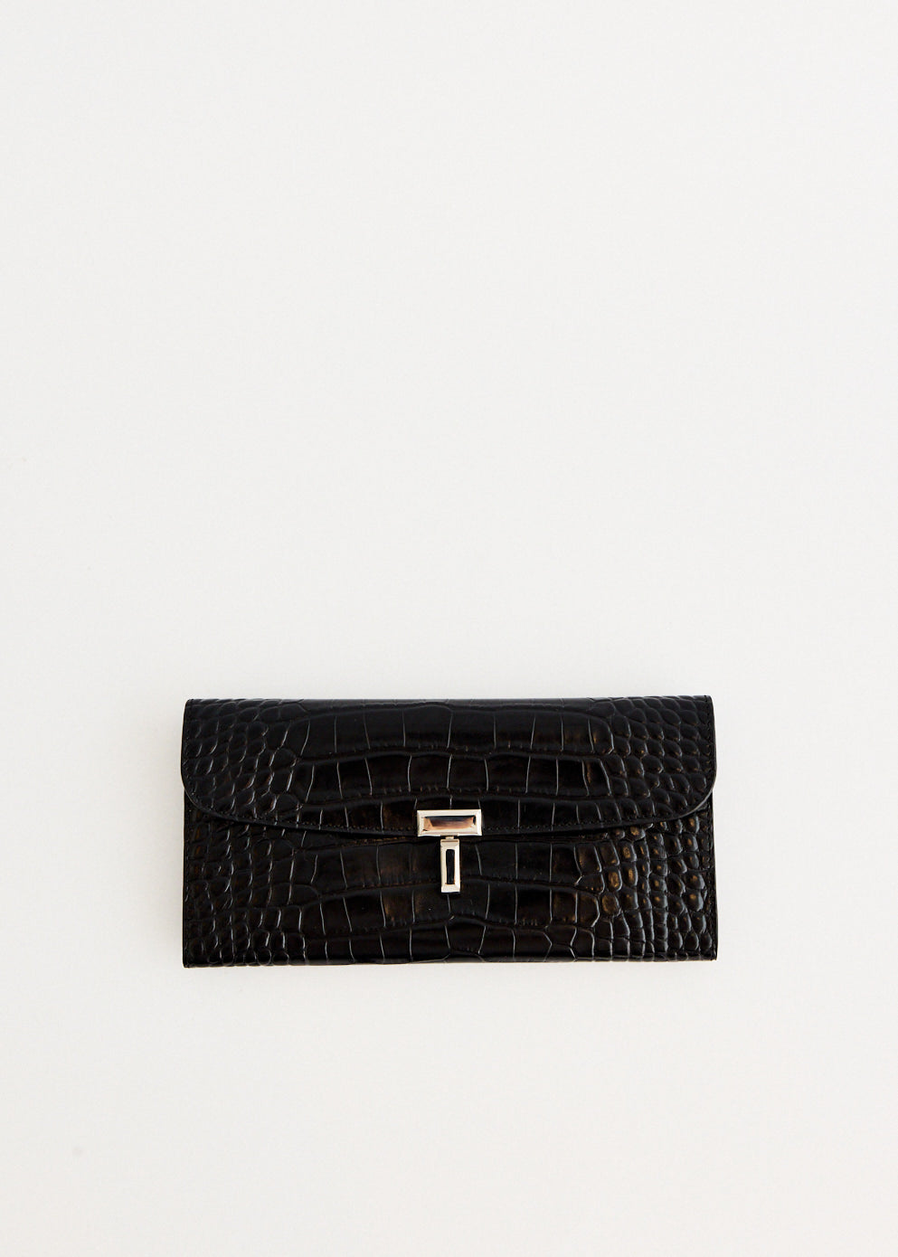 T-Lock Croco-Embossed Wallet