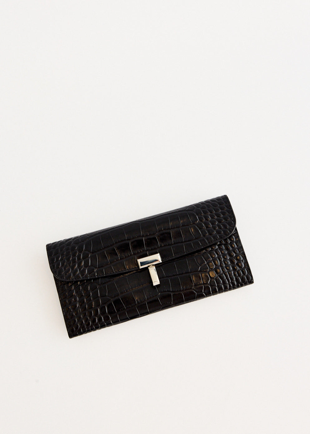 T-Lock Croco-Embossed Wallet