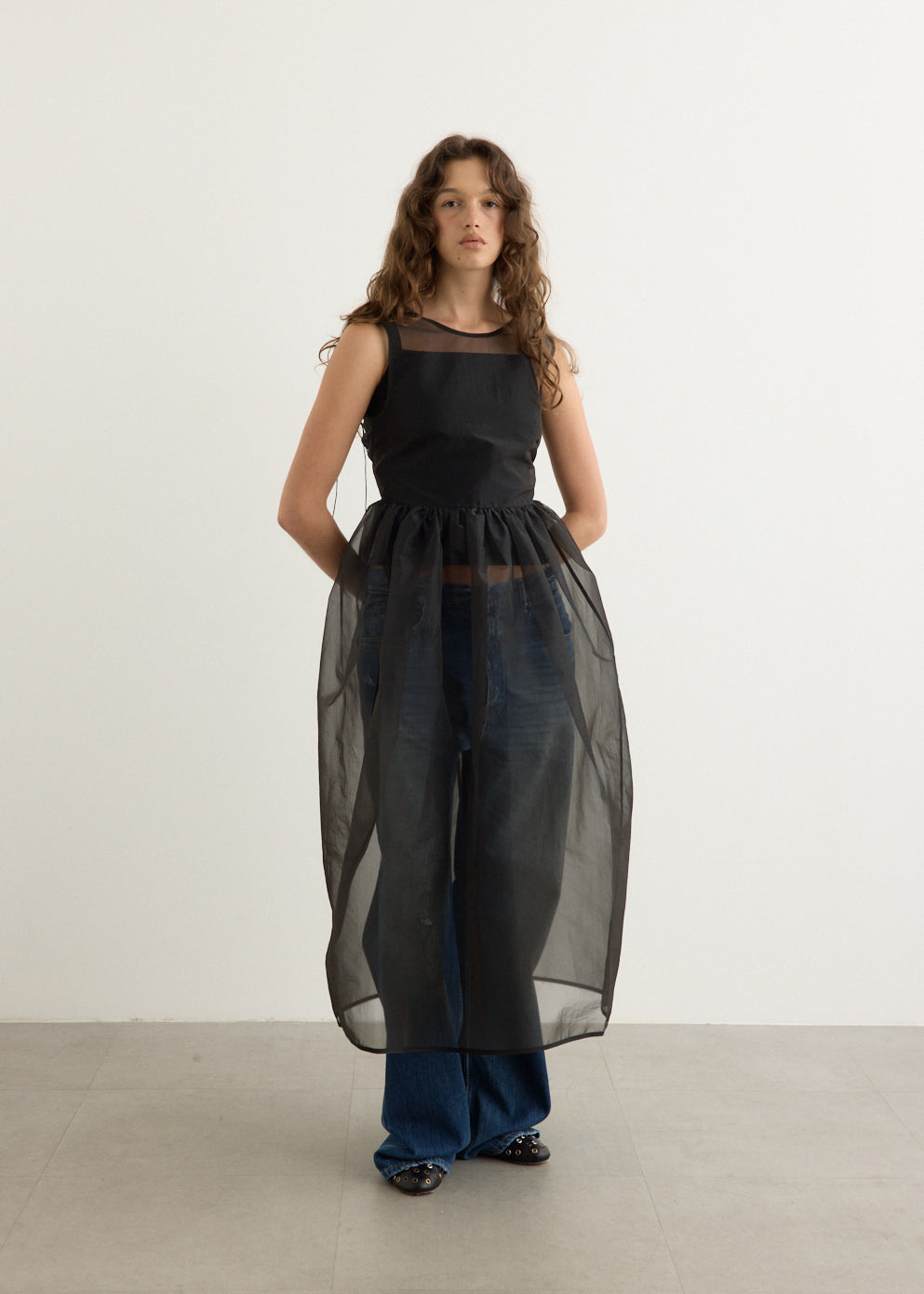 Camilla Sheer Liquid Myrtia Overlay Dress