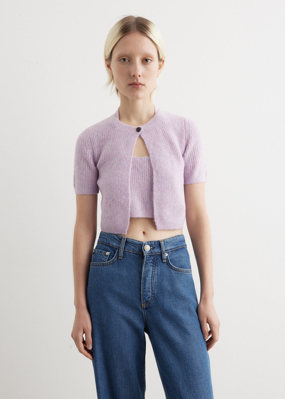 Twinset Hybrid Halter Cardigan Pullover