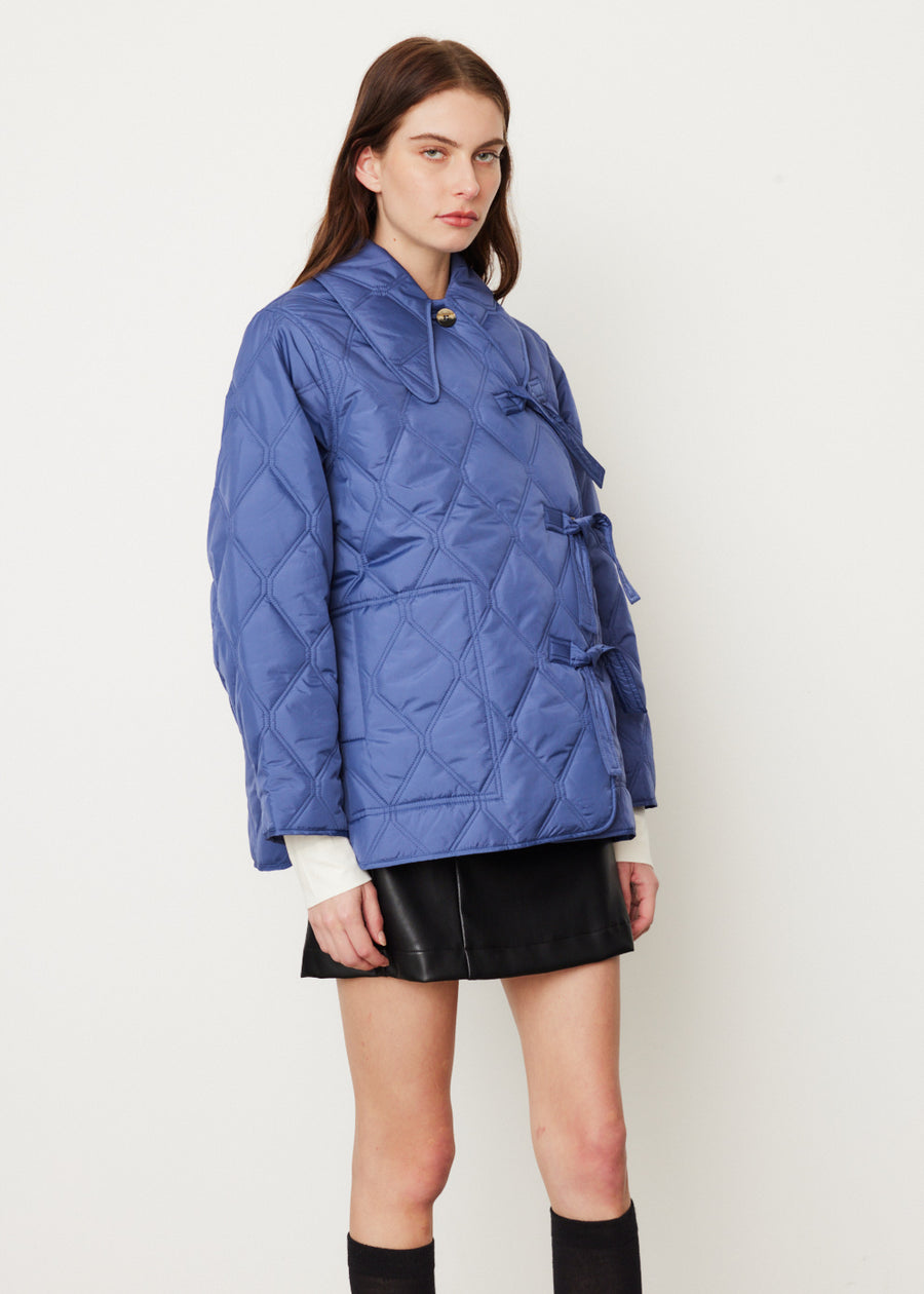 Ripstop Quilt Asymmetric Jacket